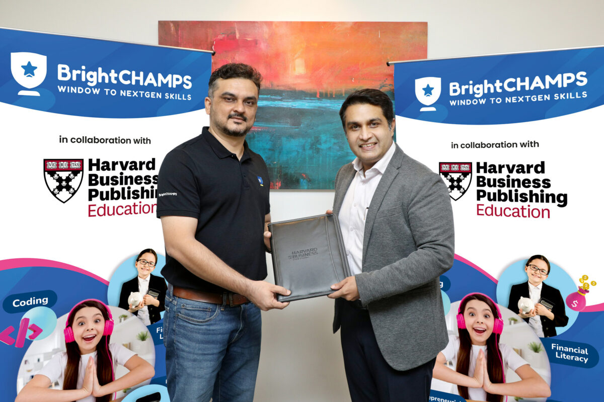 BrightCHAMPS partners with Harvard Business Publishing Education for its learning platform ...